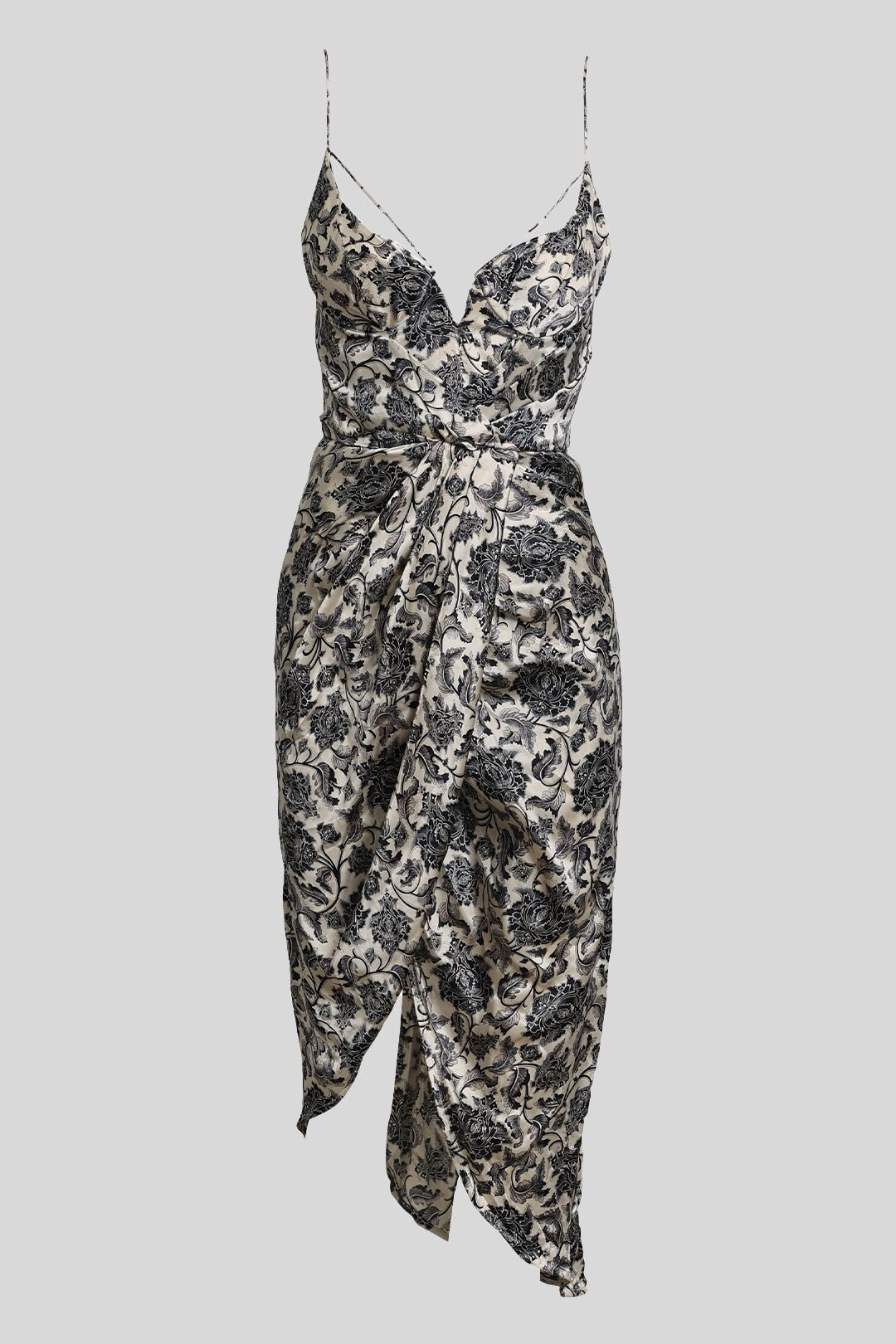 Buy Silk Balconette Ottoman Floral Dress | Zimmermann | GlamCorner